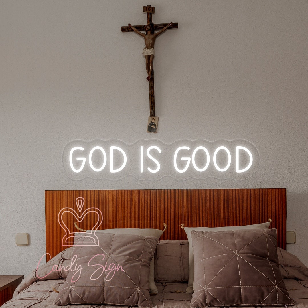 God is Good Neon Sign, Religious Home Room Decor, Gift for Christians ...