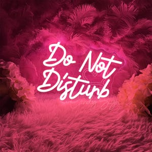Do Not Disturb Neon Sign,custom LED Neon Sign,game Room Home Dorm ...