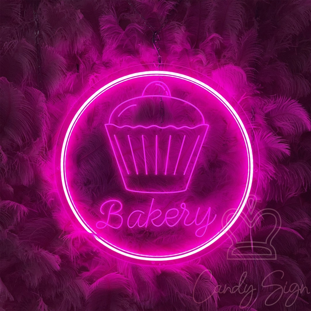 Bakery Shop Neon Sign,custom Shop Neon Sign,3d Engrave Art for Baker ...