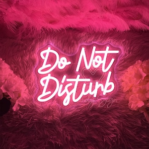 Do Not Disturb Neon Sign,custom LED Neon Sign,game Room Home Dorm ...