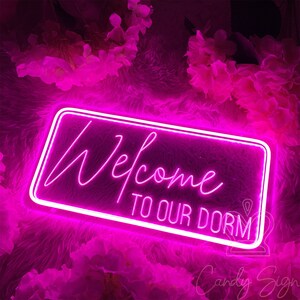 Welcome to Our Dorm Neon Sign Custom Dorm Room Sign USB Neon Light for ...
