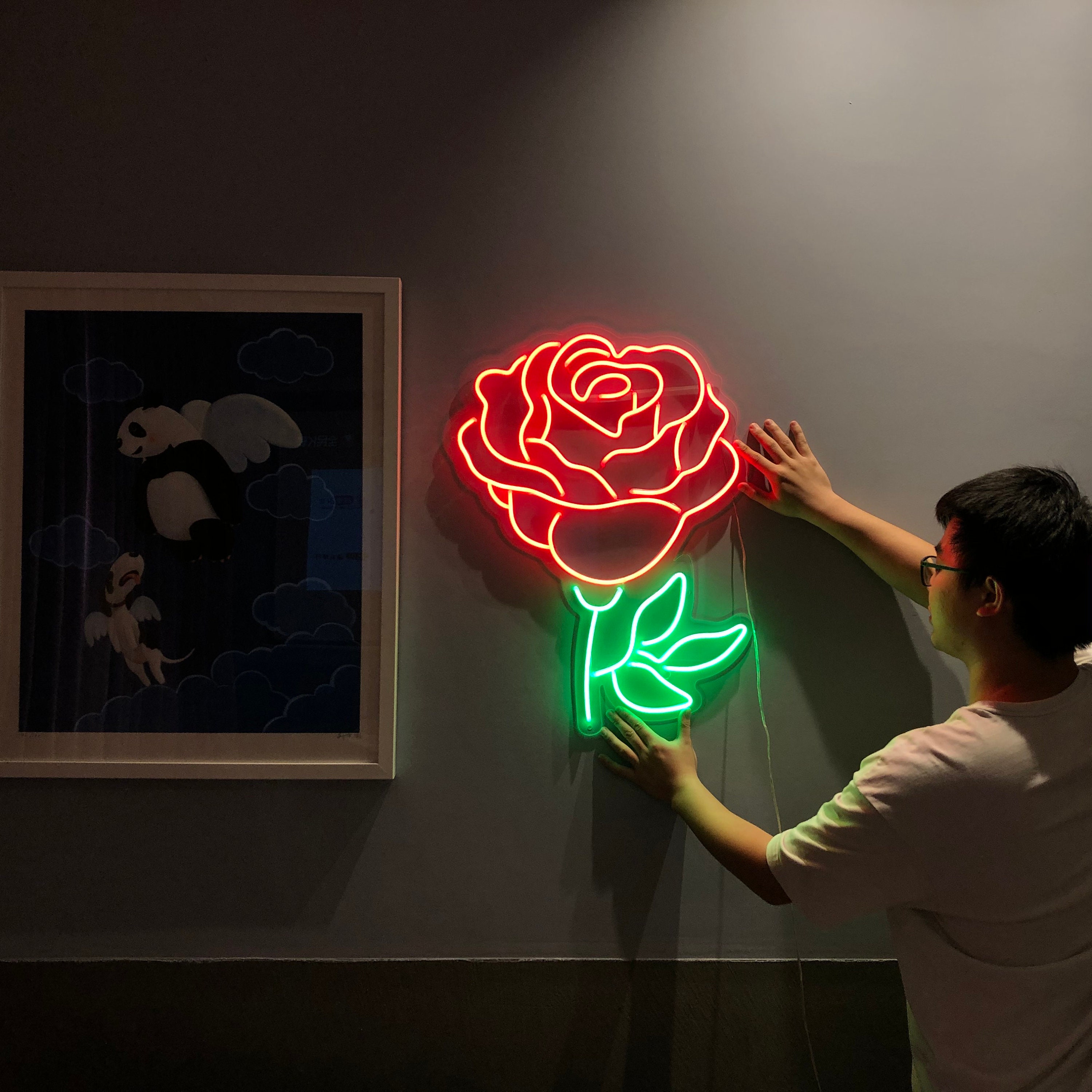 Rose Neon Sign Custom Neon Sign Wedding Custom Neon Sign LED | Etsy