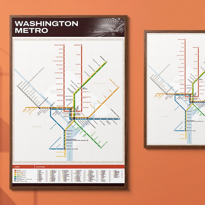 Dc Metro Art - Etsy
