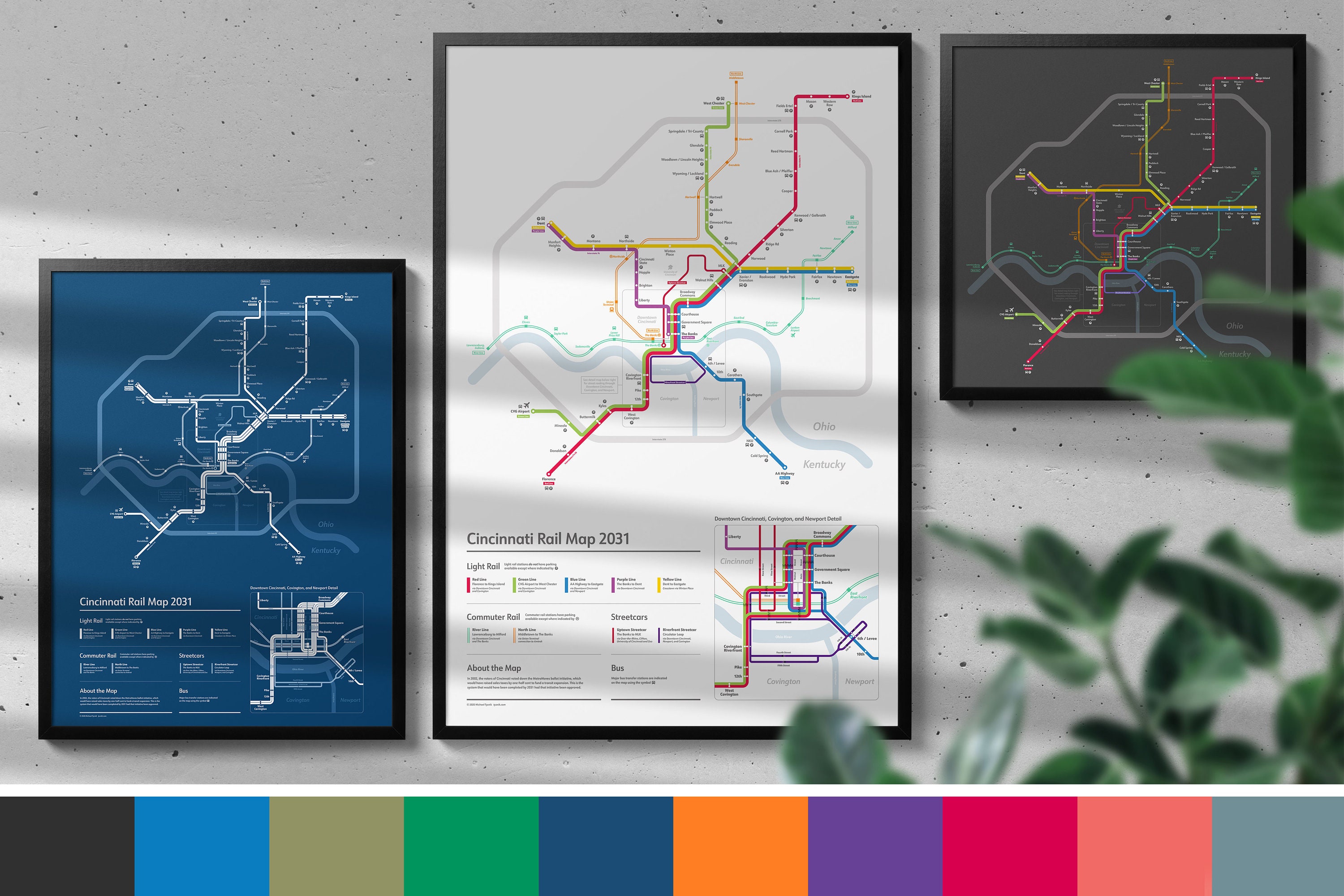 Cincinnati Transit Map 2031 - Etsy