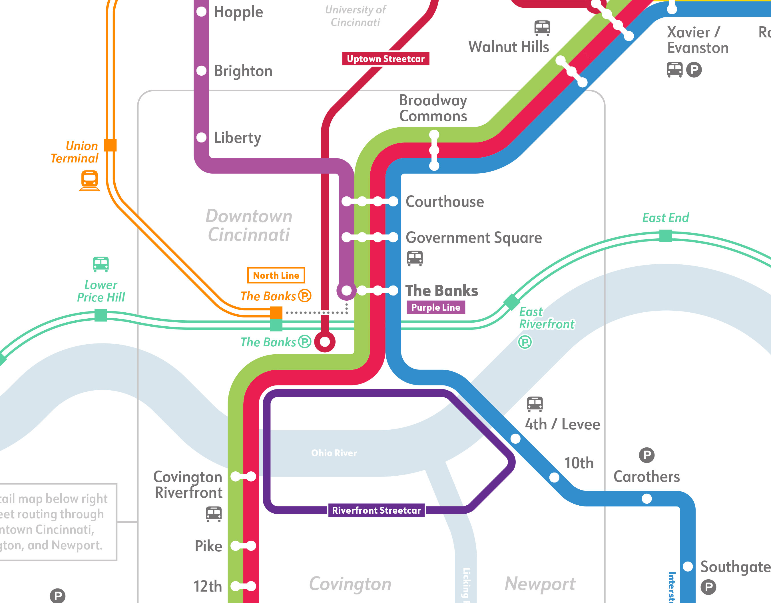 Cincinnati Transit Map 2031 - Etsy