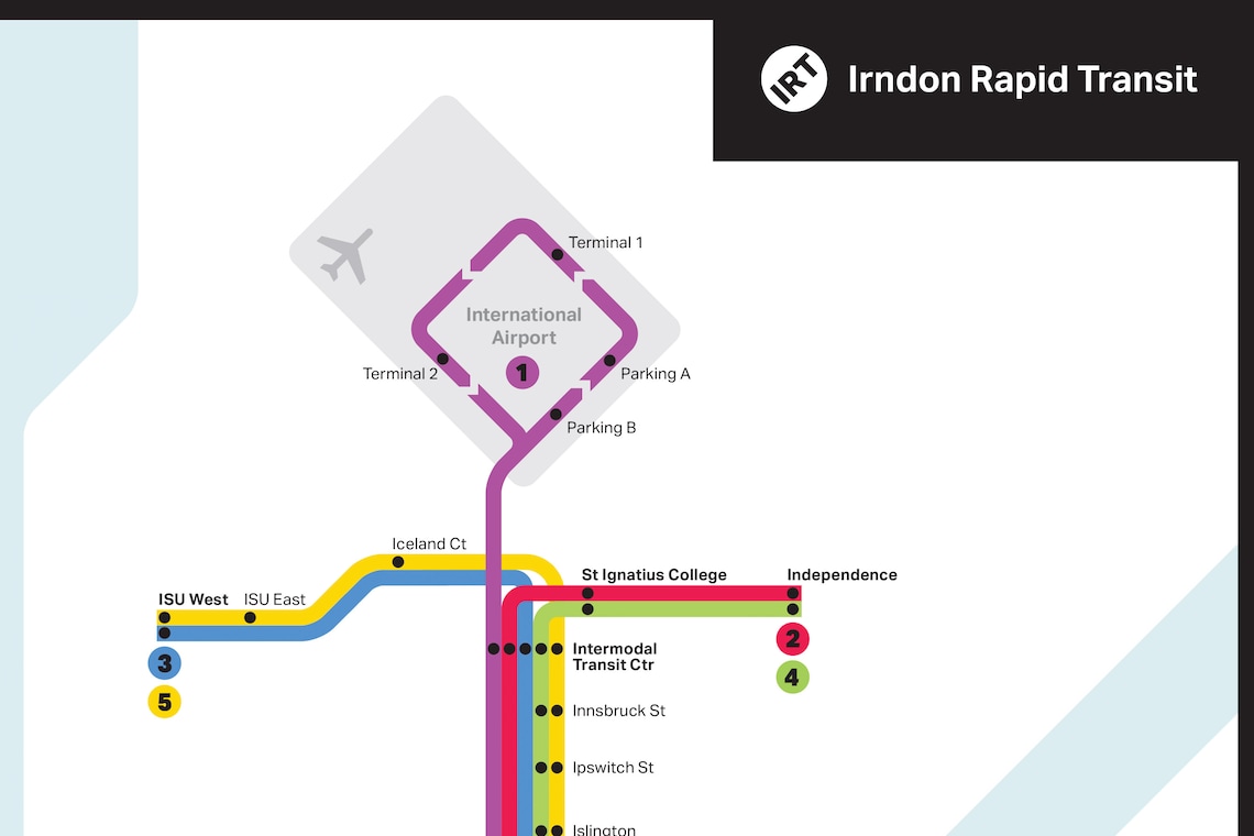 Typographic Transit Maps Stylized Map Designs - Etsy
