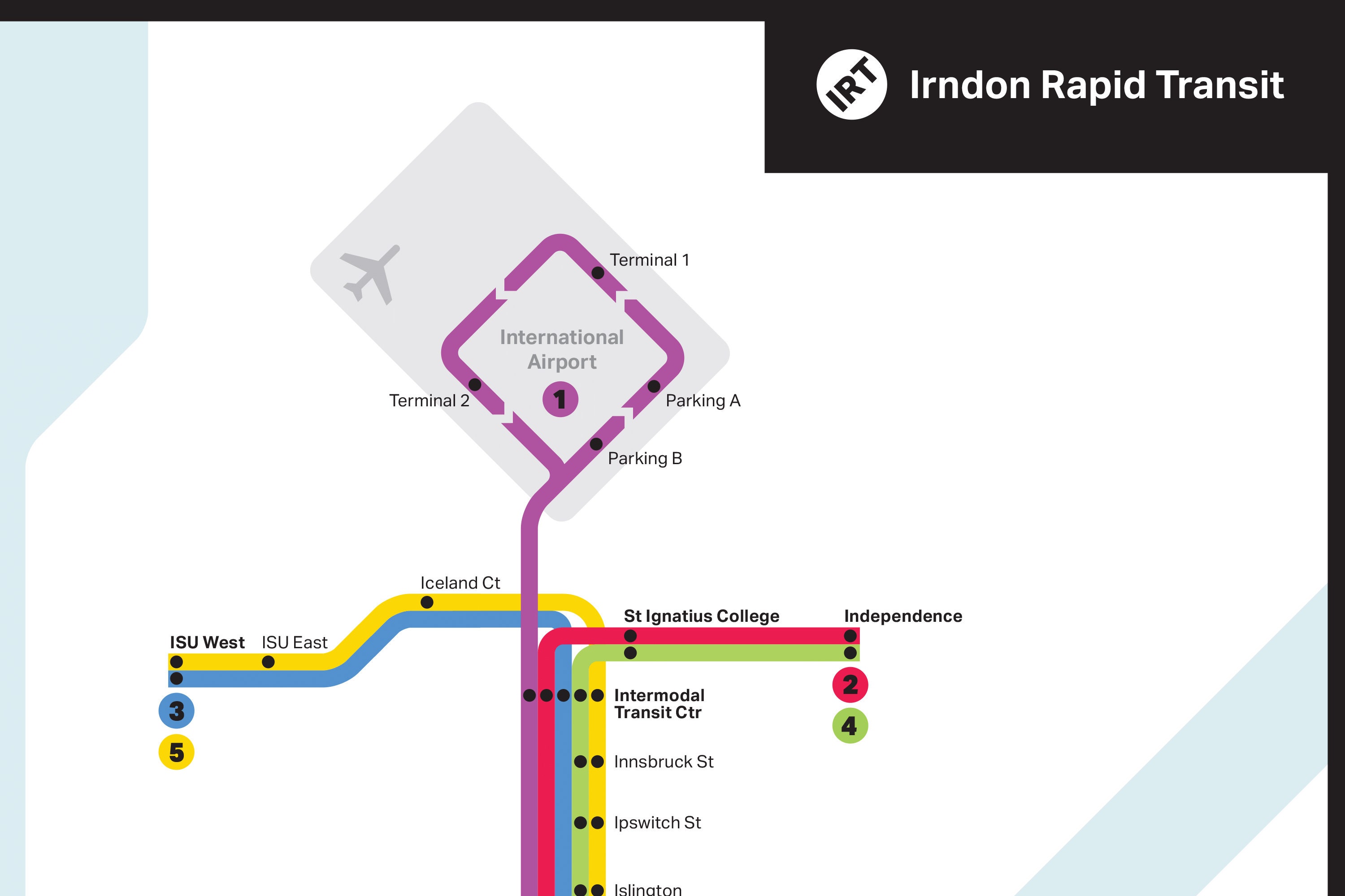 Typographic Transit Maps Stylized Map Designs - Etsy