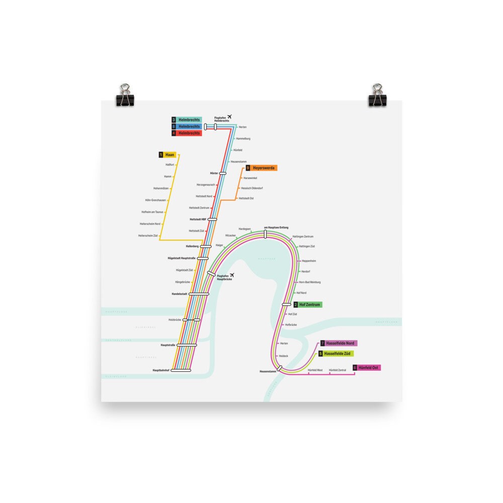 Typographic Transit Maps - Stylized Map Designs - Etsy