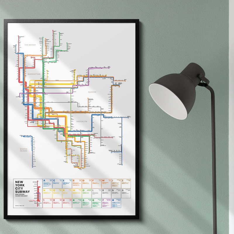 Subway Map Art - Etsy