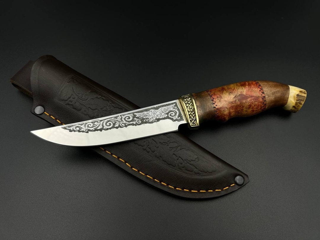 Handmade Knife falcon With Sheath. Custom Hunting - Etsy
