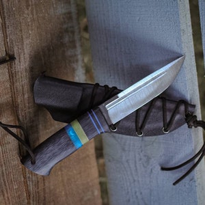 Handmade Knife With Ukrainian Symbols. Fixed Blade Knife, Cutting ...