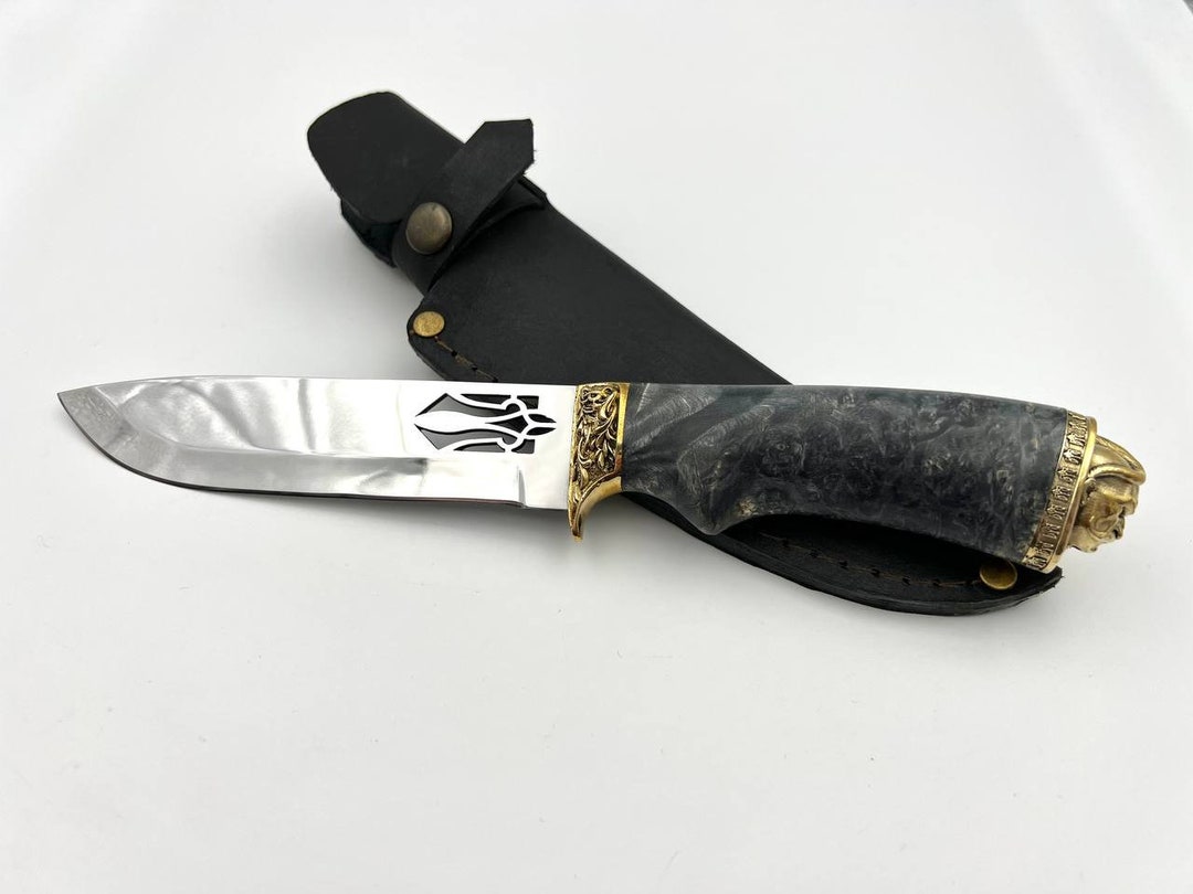 Handmade Knife cossack With Coat of Arms. Custom Handmade Hunting Knife ...