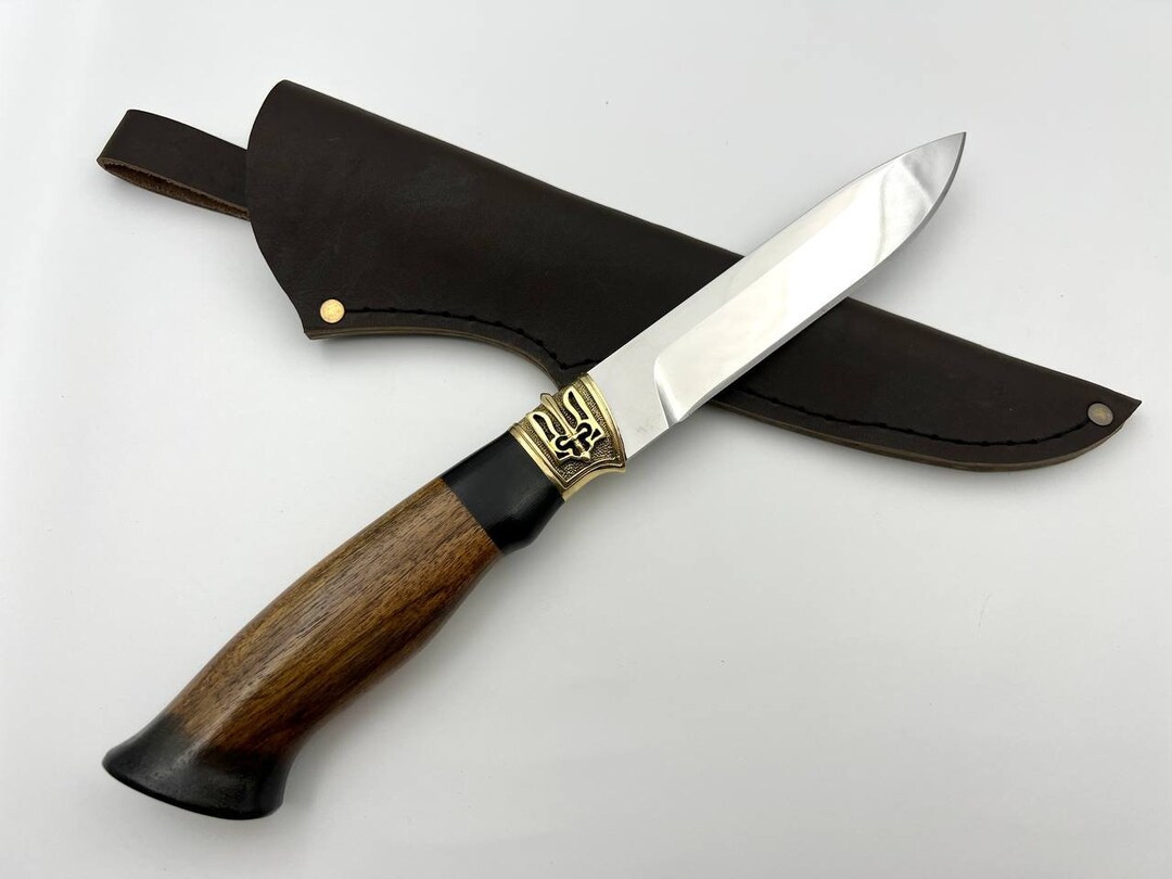 Custom Hunting Knife national. Ukrainian Symbols, Trident, Survival ...