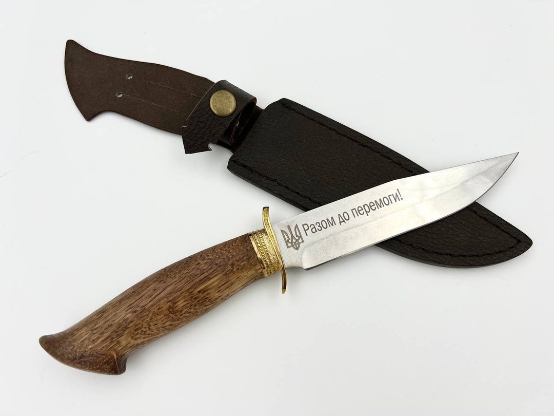 Handmade Knife "patriot". Ukraine Trophy War, Gift for Men, Hunting ...