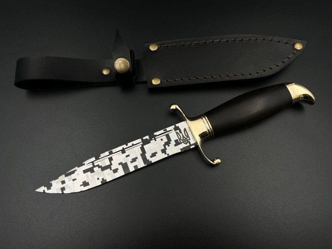 Finnish Knife With Ukrainian Symbols, Trident. Puukko, сutting Knives ...