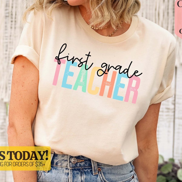 1st Grade Teacher Shirt - Etsy