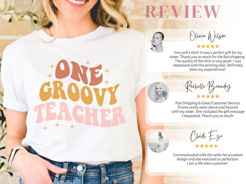 One Groovy Teacher Shirt groovy Teacher Appreciation Retro - Etsy