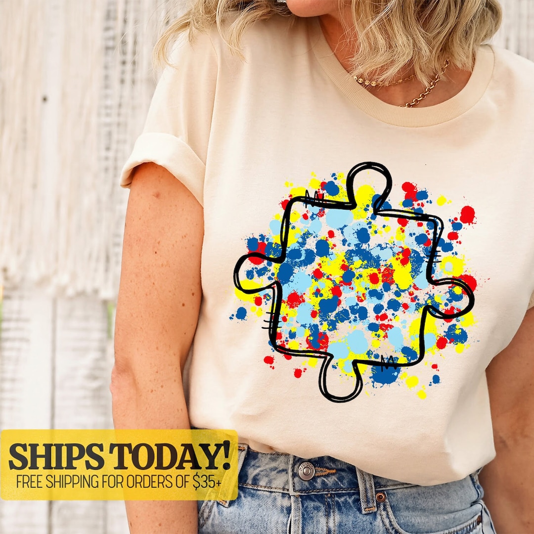 Autism Shirt, Autism Awareness, Autism Month Tee, Puzzle Piece Shirt ...