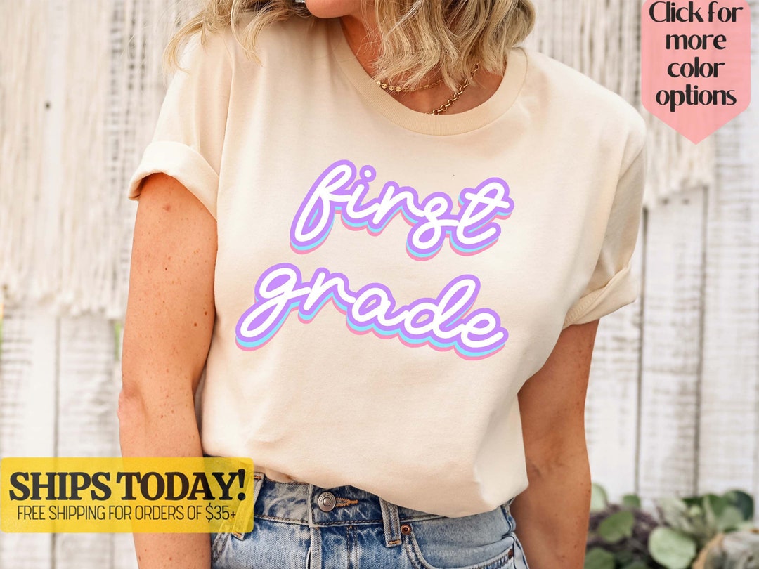First Grade Teacher Shirt, 1st Grade Teacher Shirt, First Grade Tee ...
