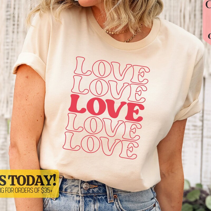 Love Tshirt - Etsy