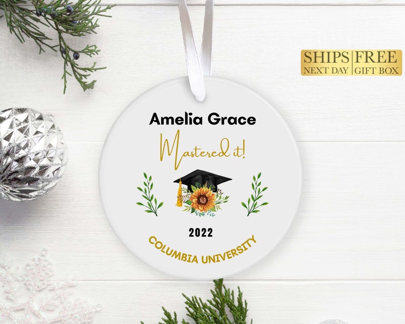 Personalized Mastered It Graduation Ornament Masters Degree - Etsy
