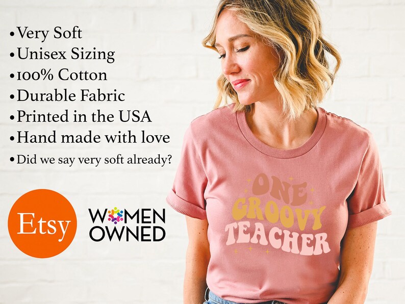 One Groovy Teacher Shirt groovy Teacher Appreciation Retro - Etsy