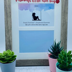 Personalized Double Photo Frame, Side by Side Frame gray: 4x6 - Etsy