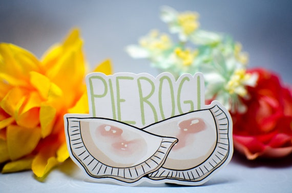 WEATHERPROOF Sticker Pierogi | Etsy