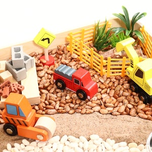 CONSTRUCTION ZONE Loose Parts Sensory Bin - Etsy