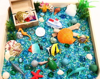 Ocean Play Kit Ocean Sensory Bin Under the Sea Play Montessori Toy Kids ...