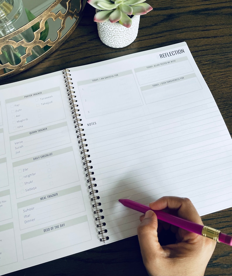 30-day Guided Ramadan Planner: Quran, Dua, Reflection Prompts - Etsy