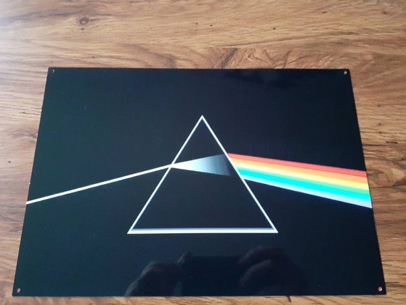 Pink Floyd Dark Side Of The Moon Vintage Metal Print Poster Etsy