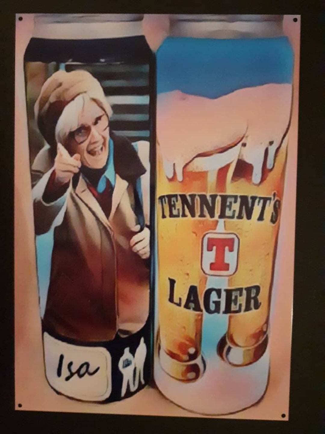 Still Game Isa Tennents Lager Vintage Metal Print Poster Man - Etsy