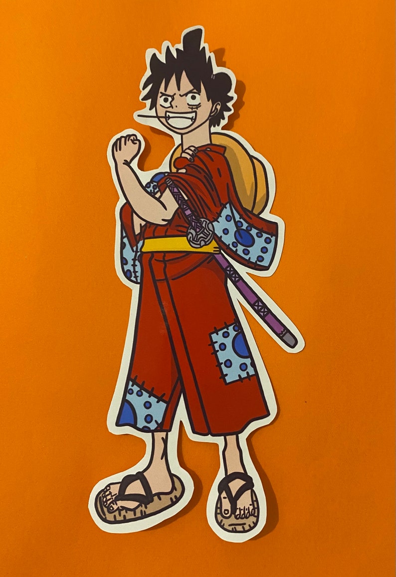 Monkey.d. Luffy One Piece Sticker | Etsy