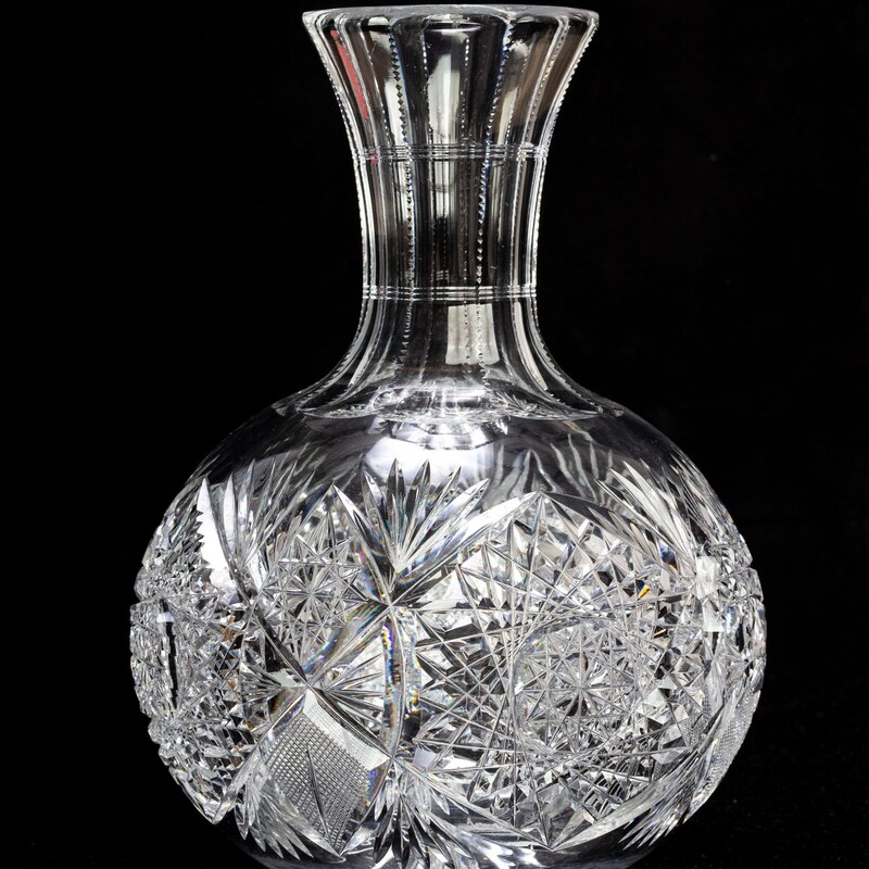 Crystal Flower Vase - Etsy