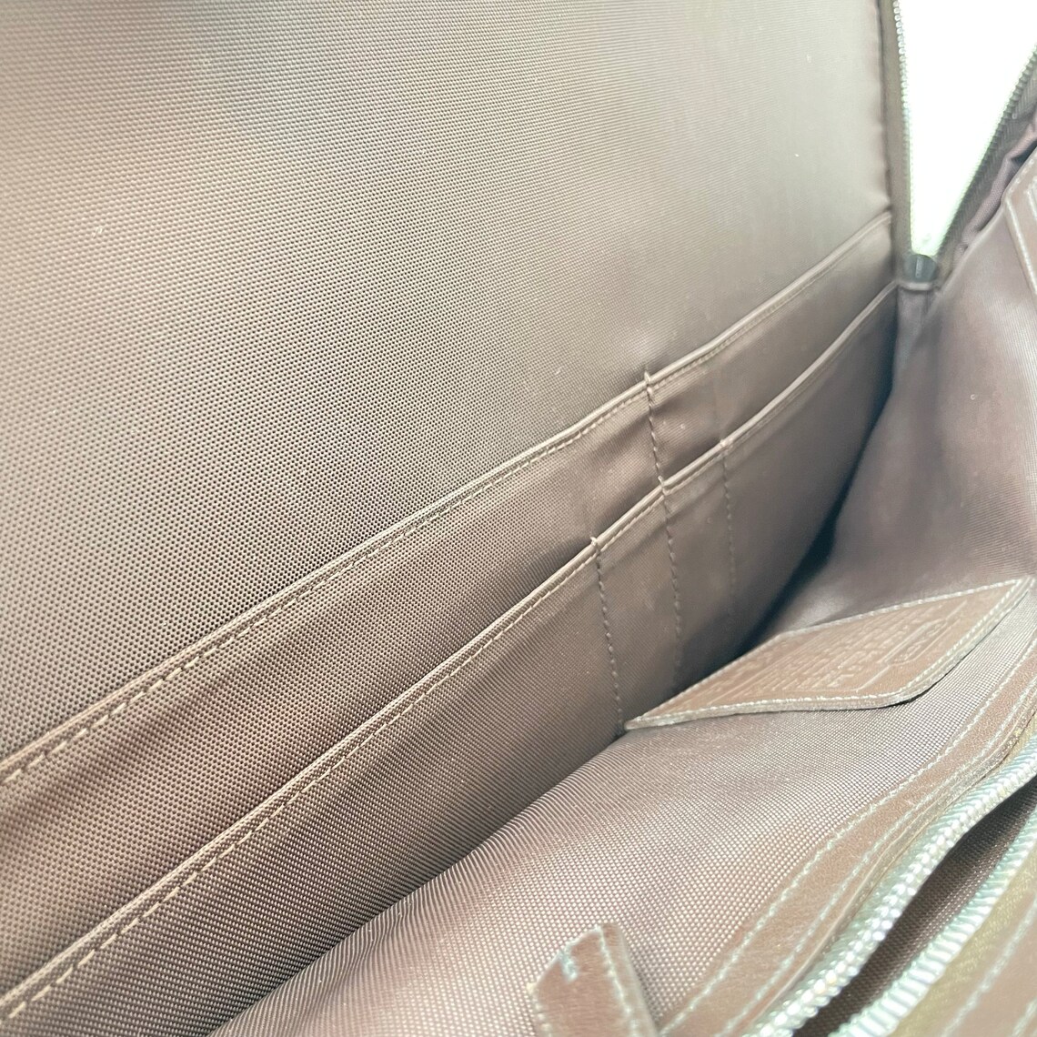 Vintage Coach Laptop Bag Brown Premium Leather Coach - Etsy