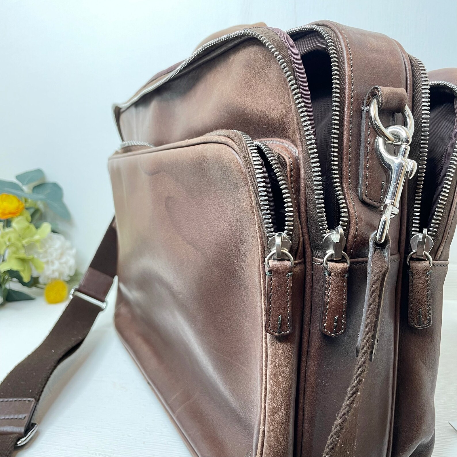 Vintage Coach Laptop Bag Brown Premium Leather Coach - Etsy