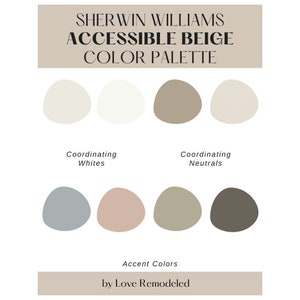 Sherwin Williams Accessible Beige Color Palette Accessible Beige Color ...