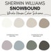 Sherwin Williams Snowbound Color Palette: Whole House Scheme (digital ...