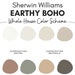 Sherwin Williams Earthy Boho Color Palette (digital Download) - Etsy