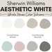 Sherwin Williams Aesthetic White Color Palette | Aesthetic White Color ...