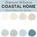 Sherwin Williams Coastal Paint Color Palette: Beach House Scheme ...