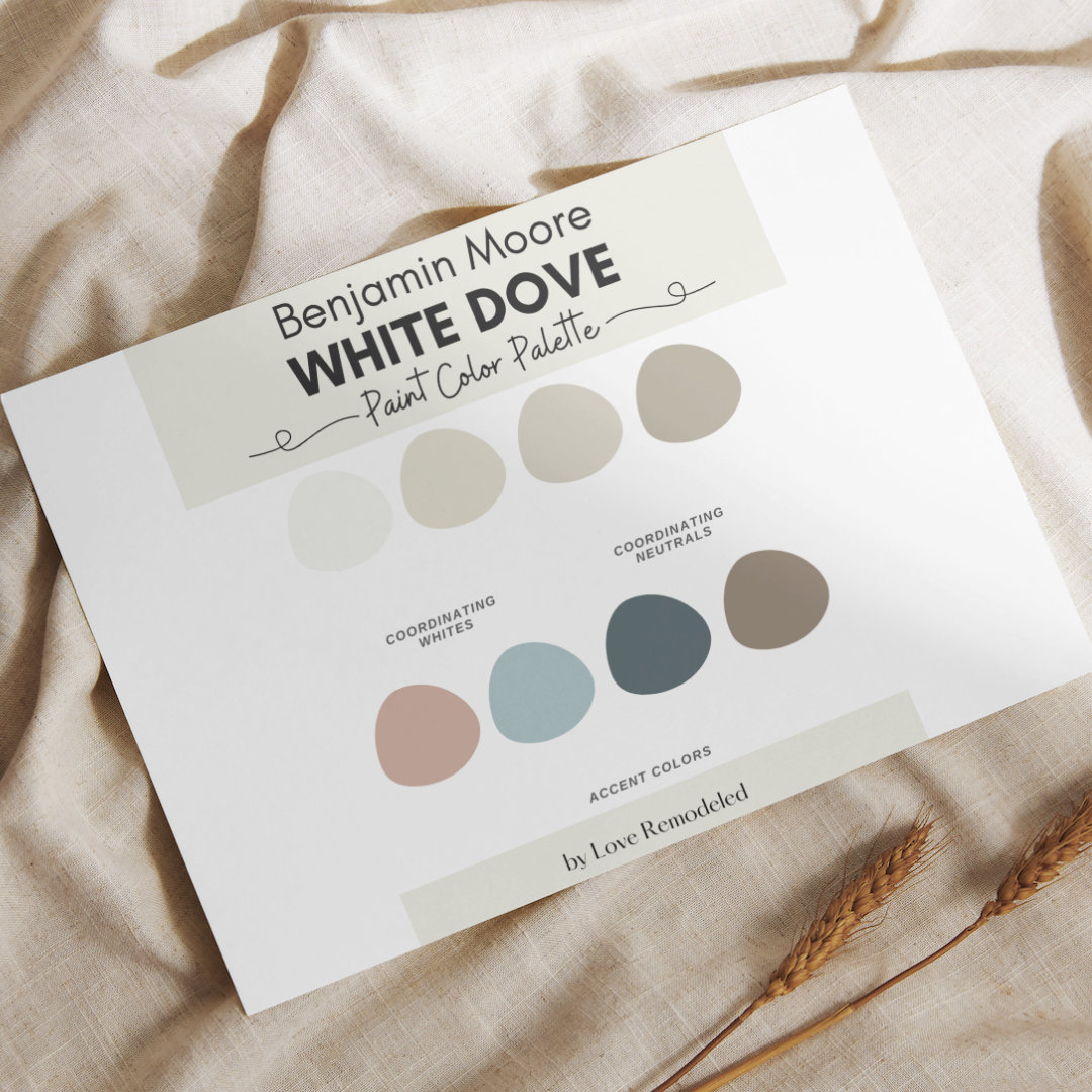 Benjamin Moore White Dove Color Palette With Pastel Colors | White Dove ...