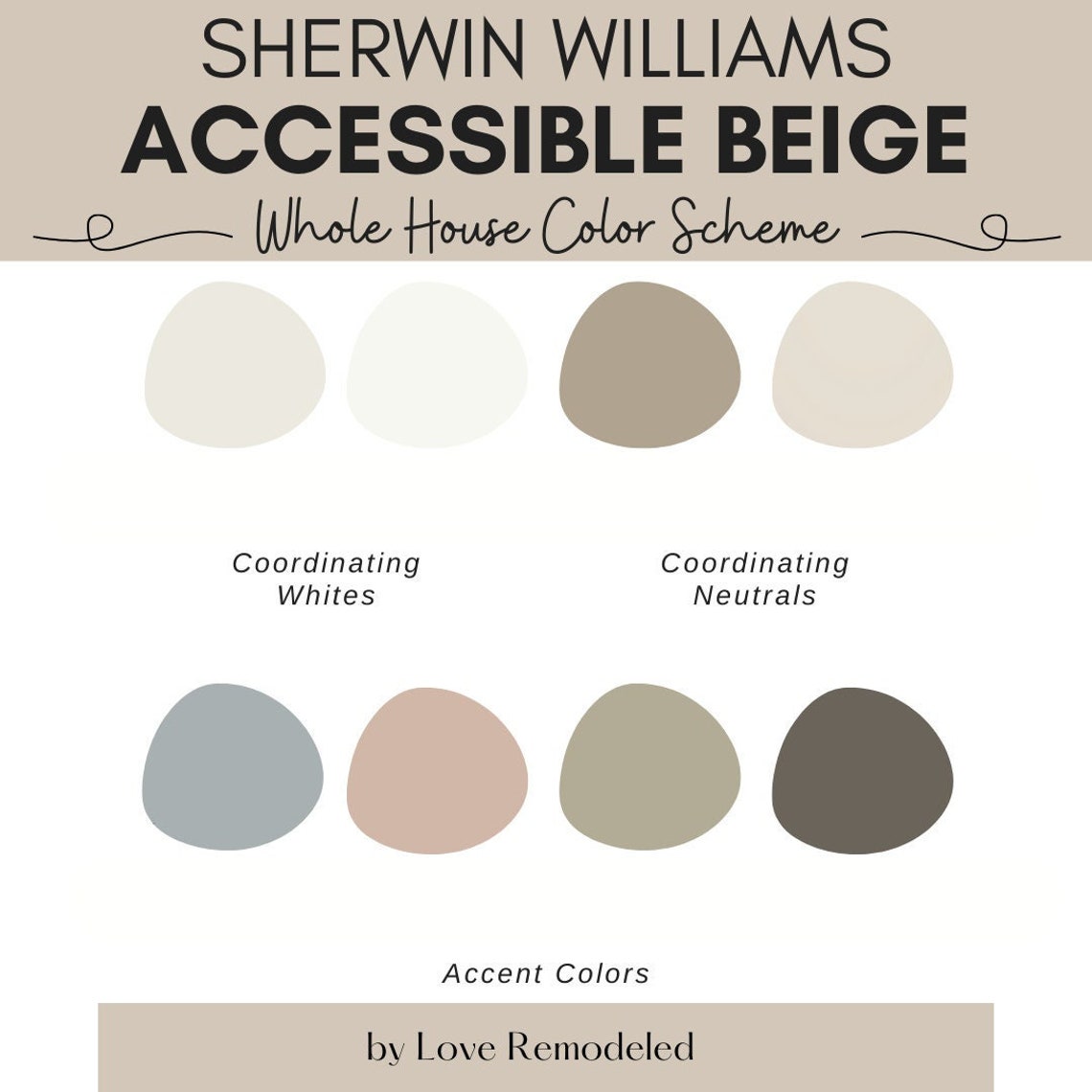 Sherwin Williams Accessible Beige Color Palette | Accessible Beige ...