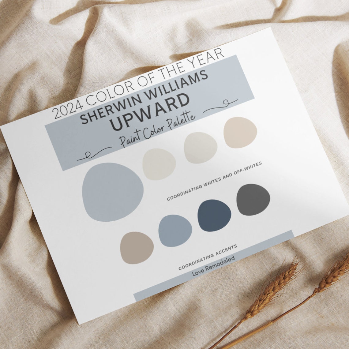Sherwin Williams Upward Color Palette: 2024 Interior Paint Scheme ...