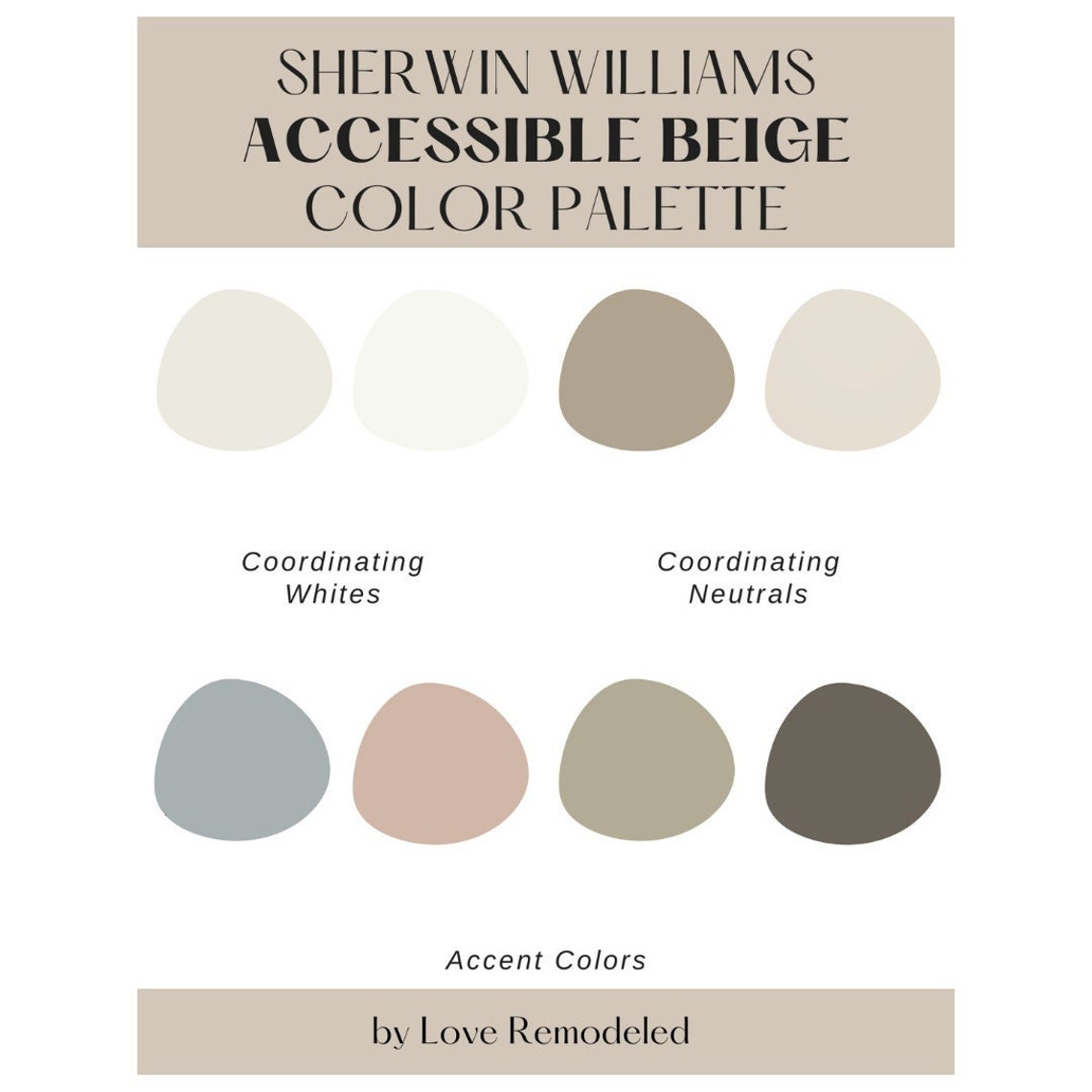 Sherwin Williams Accessible Beige Color Palette Accessible Beige Color ...