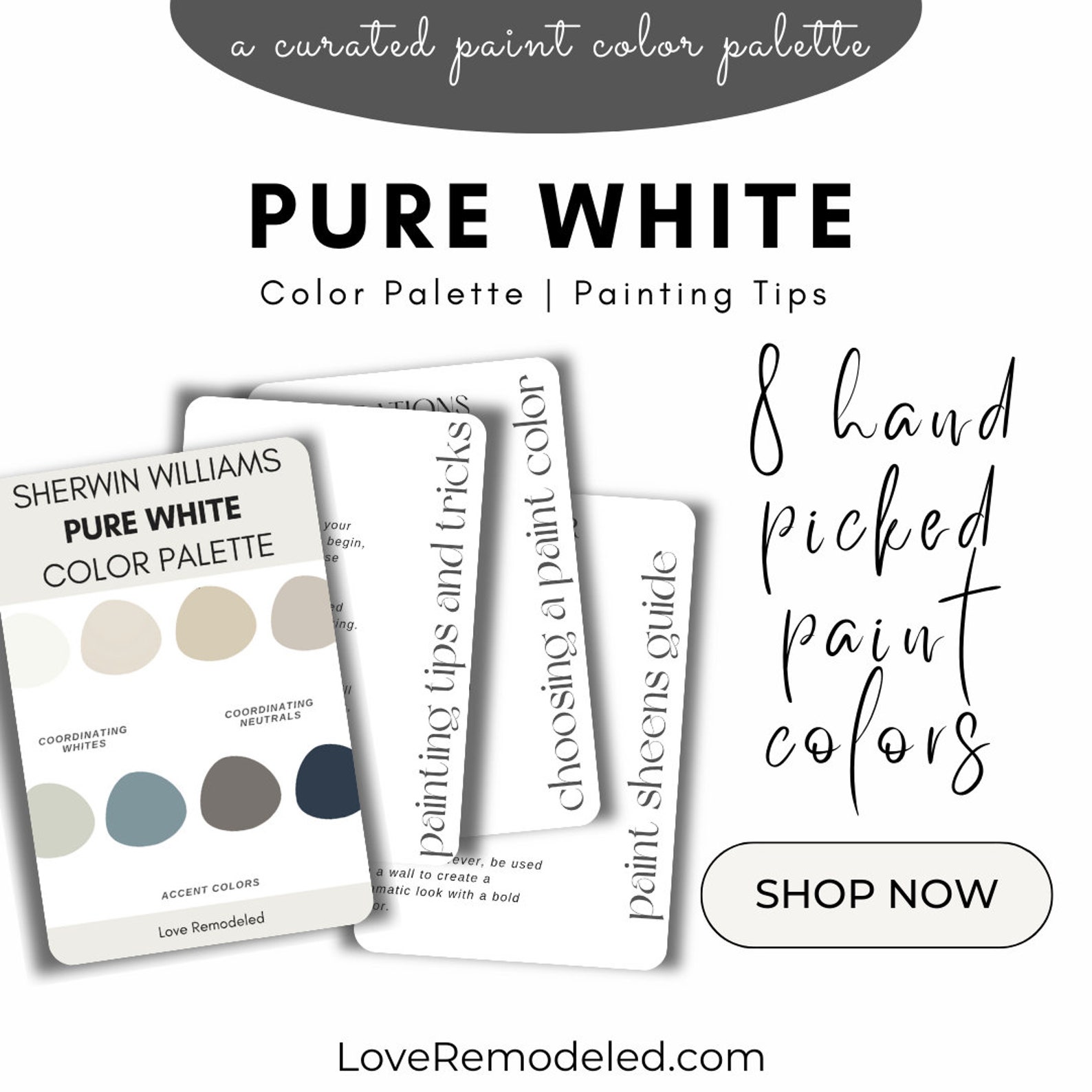 Sherwin Williams Pure White Color Palette Pure White Color Scheme ...