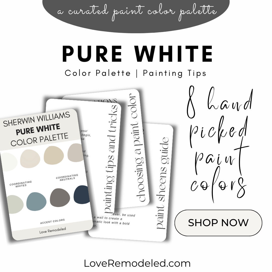 Sherwin Williams Pure White Color Palette Pure White Color Scheme ...
