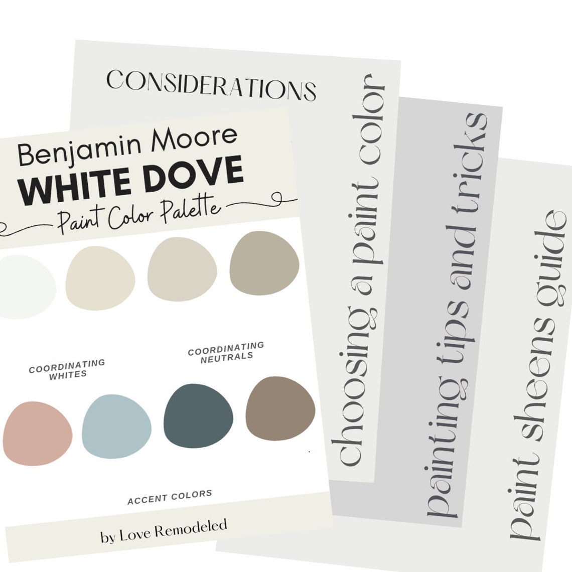 Benjamin Moore White Dove Color Palette With Pastel Colors | White Dove ...