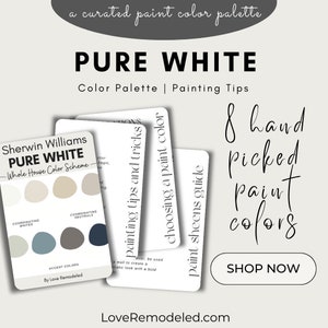 Sherwin Williams Pure White Color Palette: Whole House Color Scheme ...